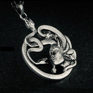 Jewelry | Medusa Medallion Gorgon Snake Serpent Hair Monster Creature ...